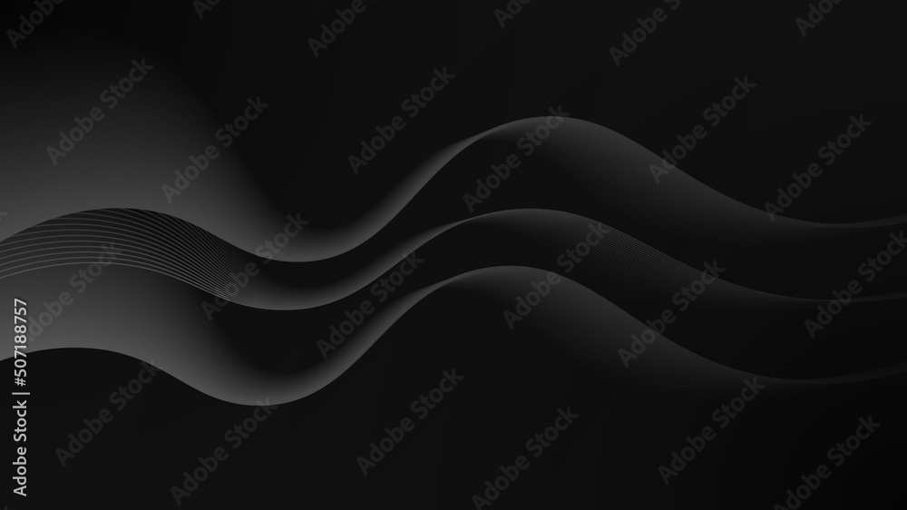Abstract background of black elements. Premium background for poster ...