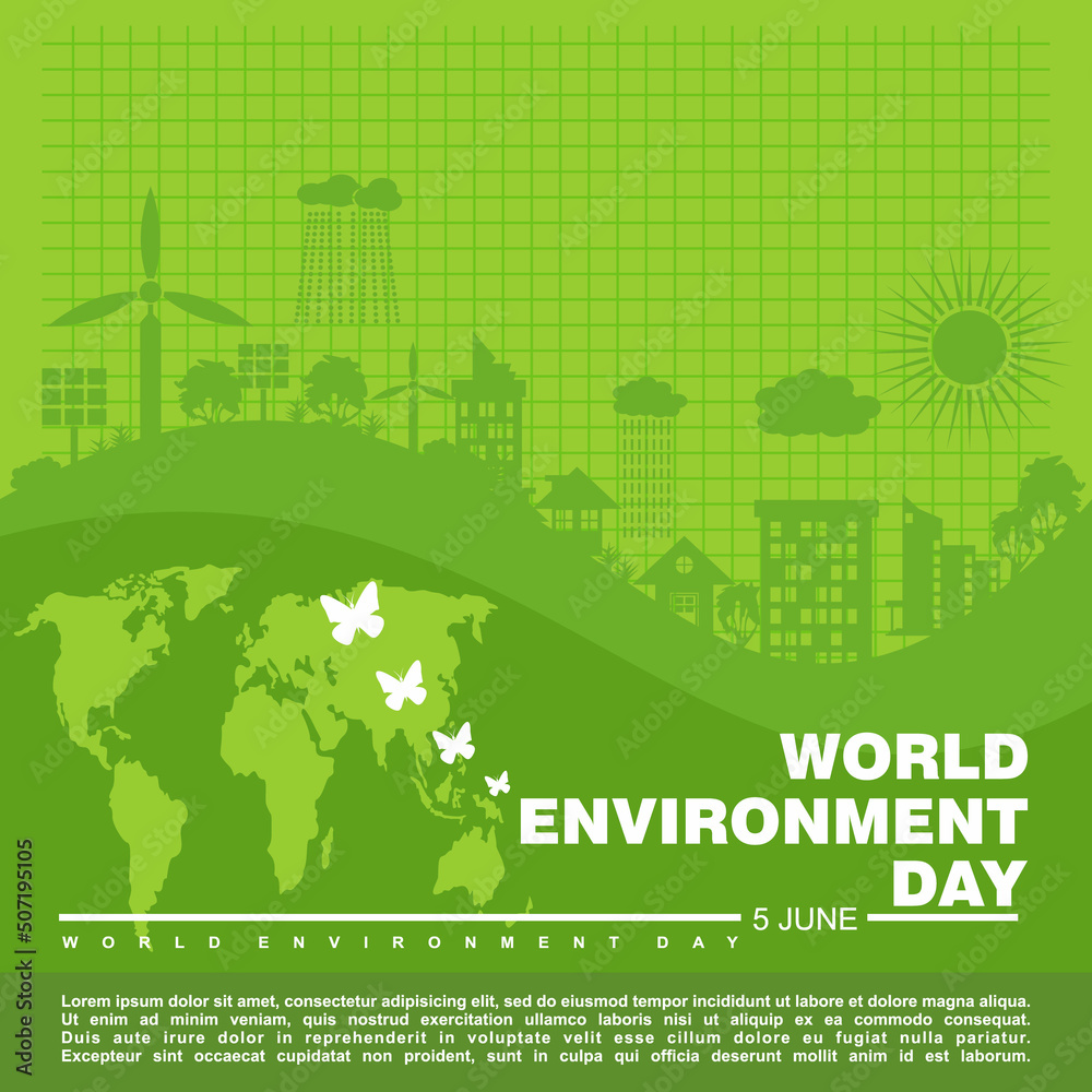 World Environment Day, Poster and Banner vector Stock Vector | Adobe Stock