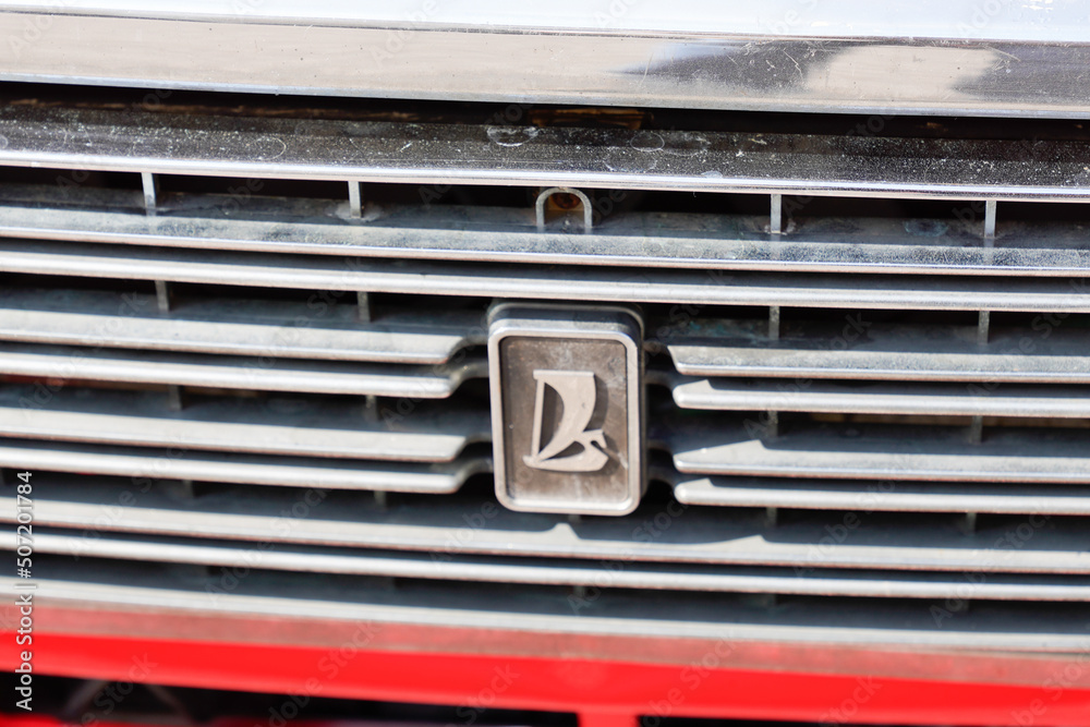 Lada brand sign and boat logo car manufactured by russian Avtovaz Stock ...