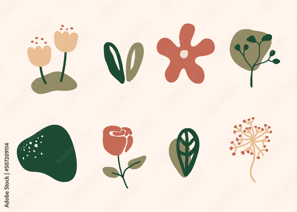 Simple Vector Flower Wallpaper
