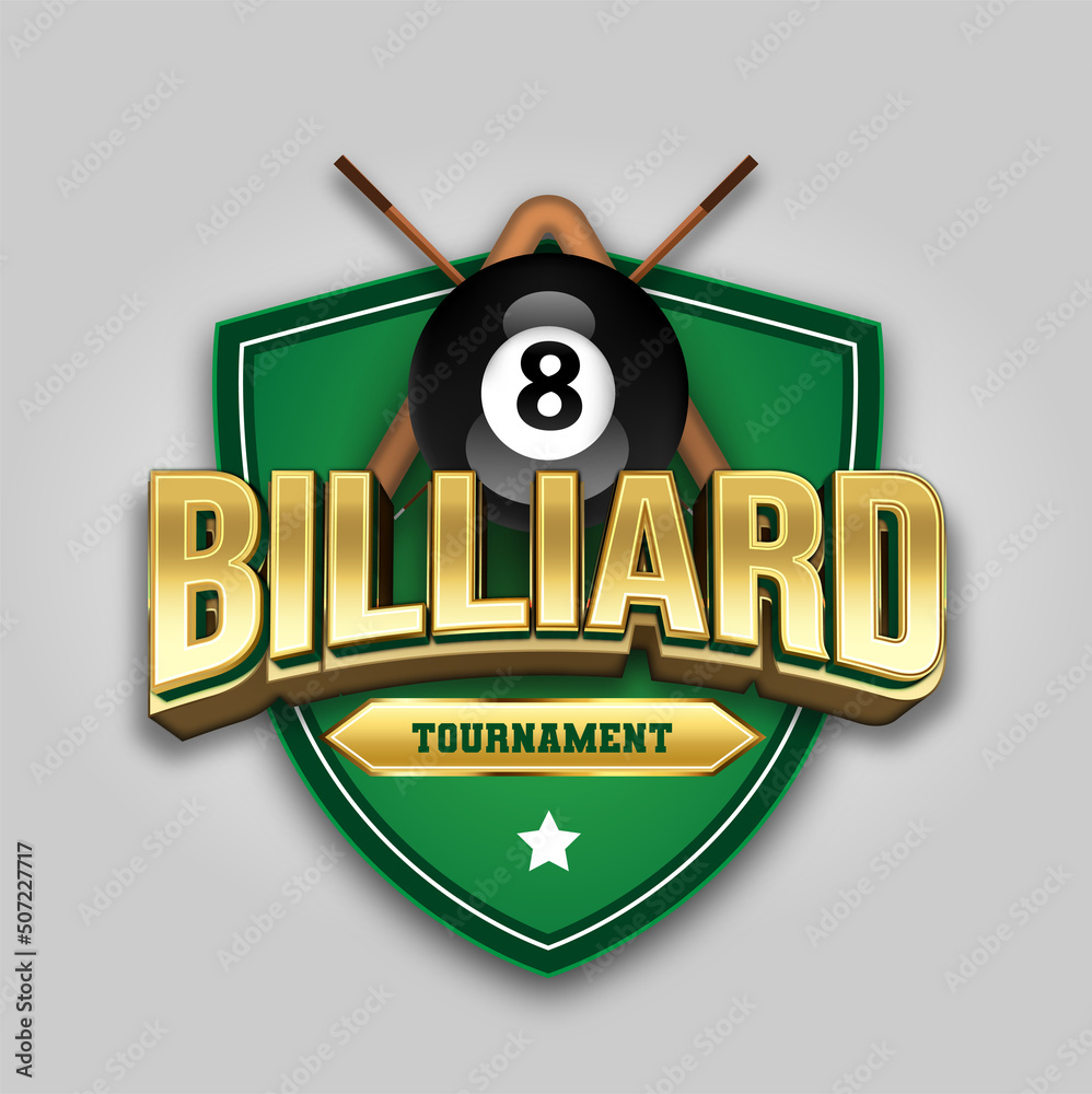 Billiards logo templates design Stock Vector | Adobe Stock