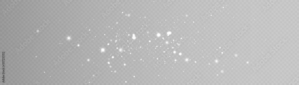 Light effect with lots of shiny shimmering particles isolated on ...