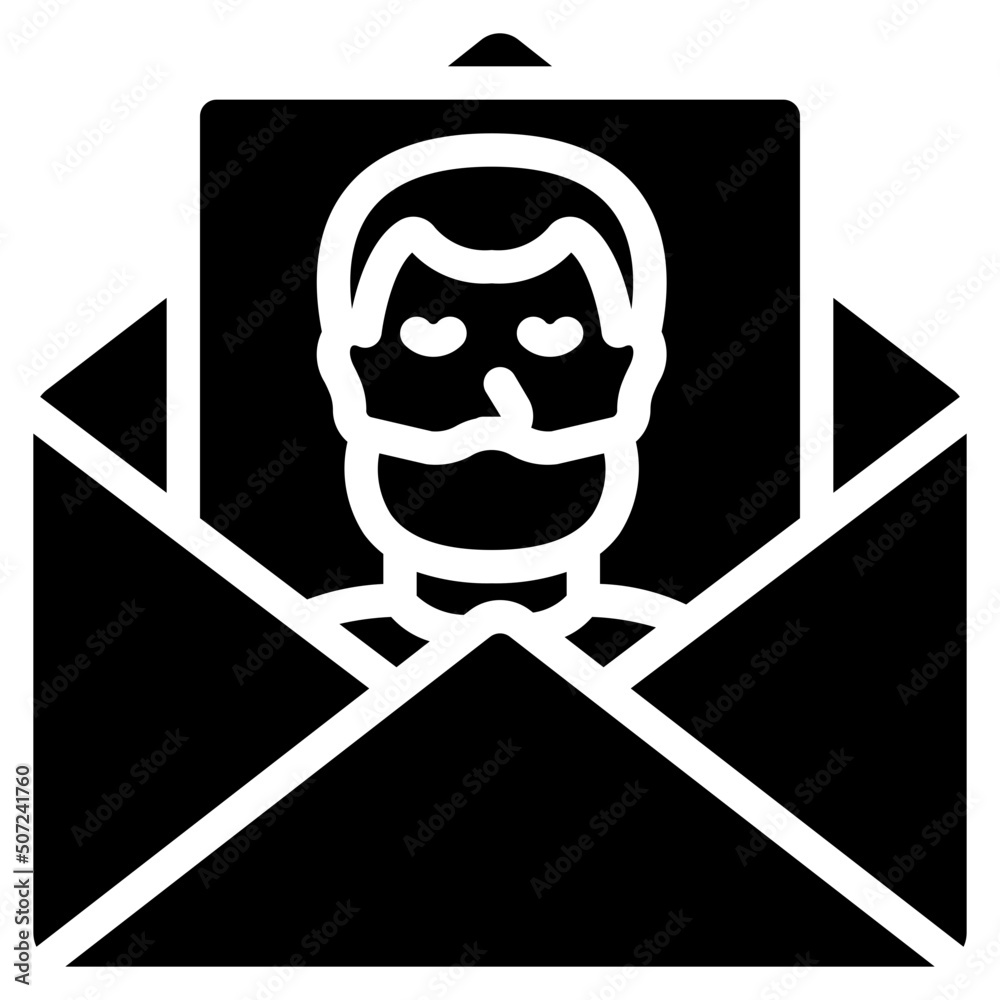 Gen X Email Generation Icon Stock Vector | Adobe Stock