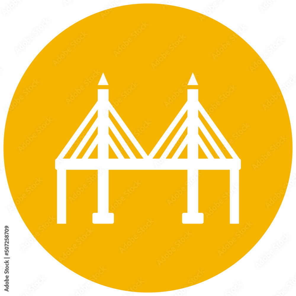 Zakim Bridge Icon Stock Vector | Adobe Stock