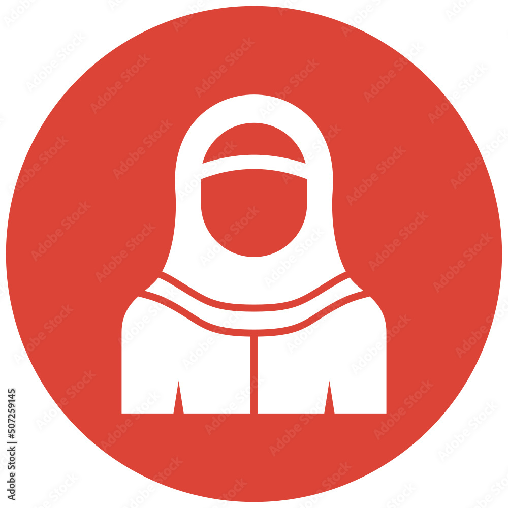 Niqab Icon Stock Vector | Adobe Stock