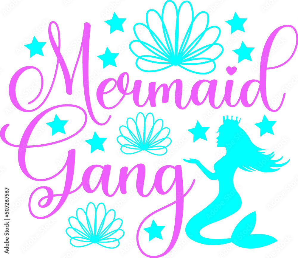 mermaid svg bundle,mermaid svg,mermaid svg design, Stock Vector | Adobe ...