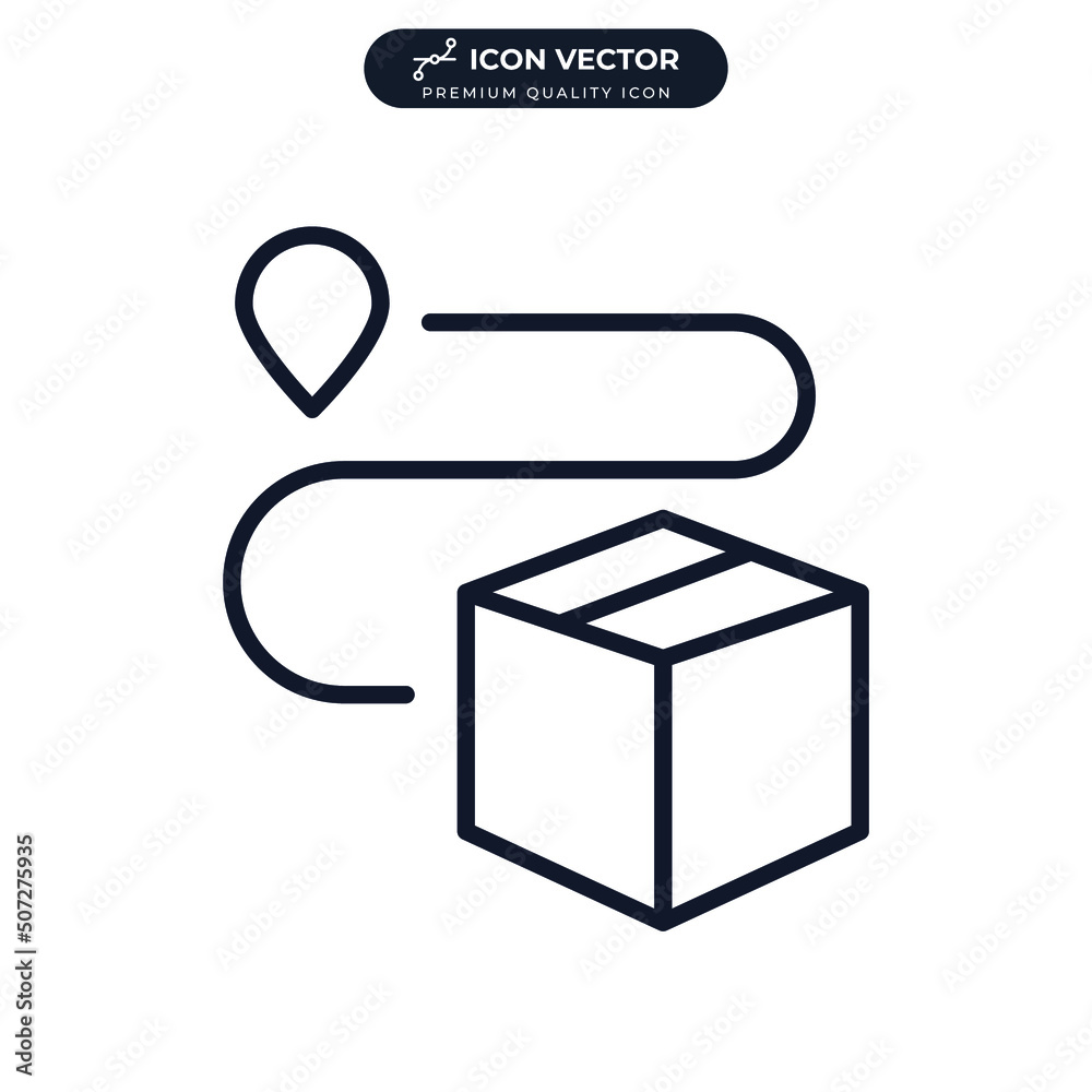 parcel tracking icon symbol template for graphic and web design ...