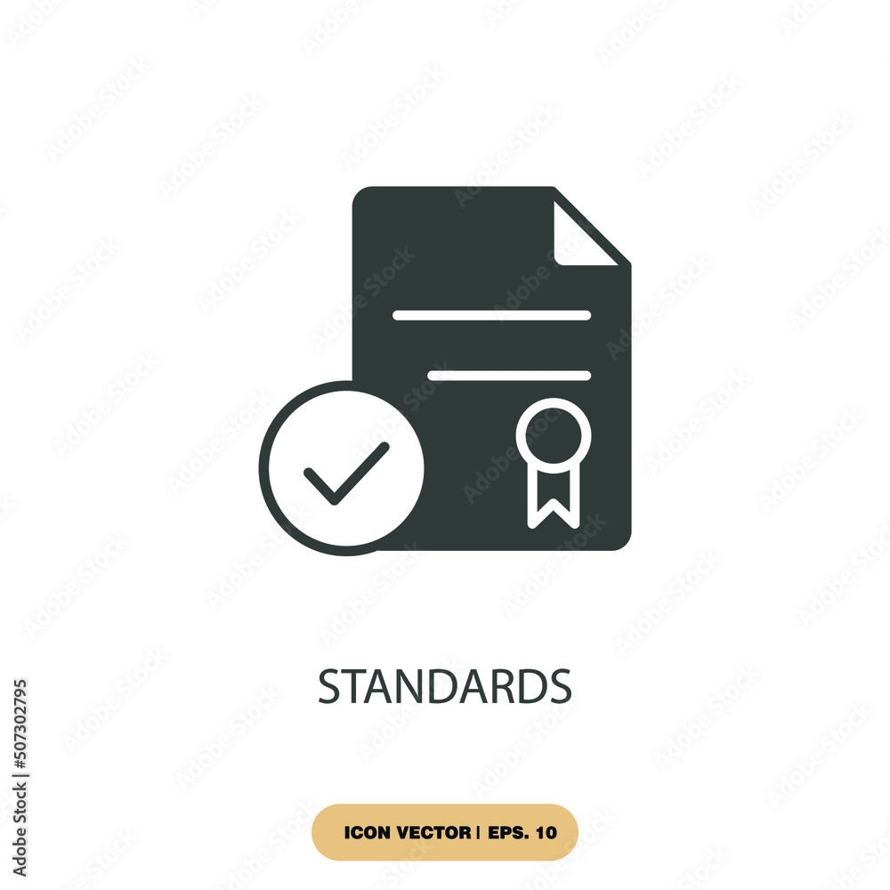 standards icons symbol vector elements for infographic web Stock Vector ...