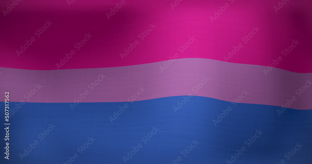 Image of lgbt flag with bisexual colours waving Stock Illustration ...