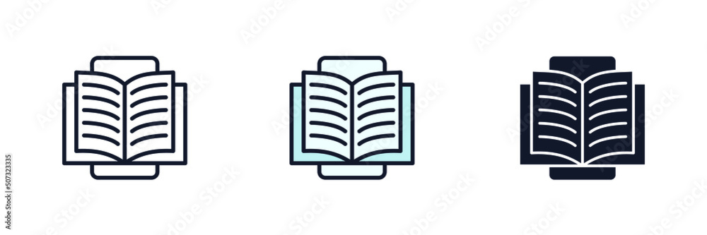 Ereader icon symbol template for graphic and web design collection logo ...