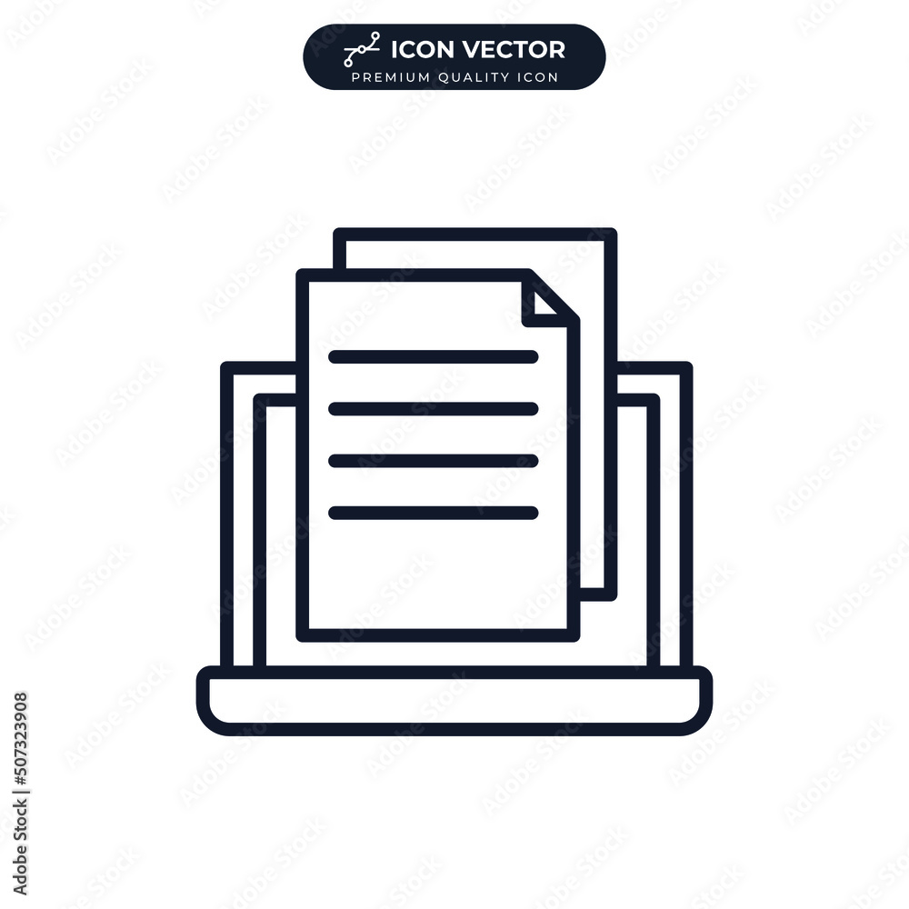 online test icon symbol template for graphic and web design collection ...