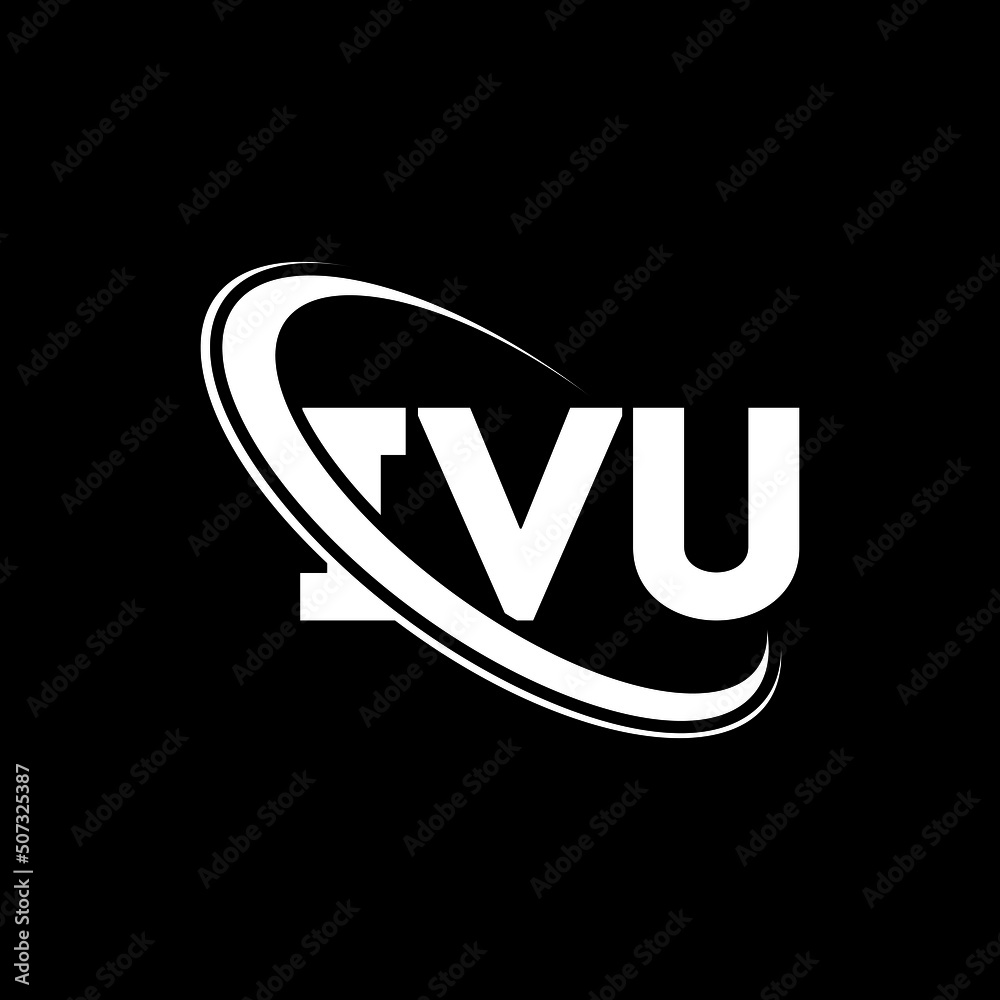 IVU logo. IVU letter. IVU letter logo design. Initials IVU logo linked ...