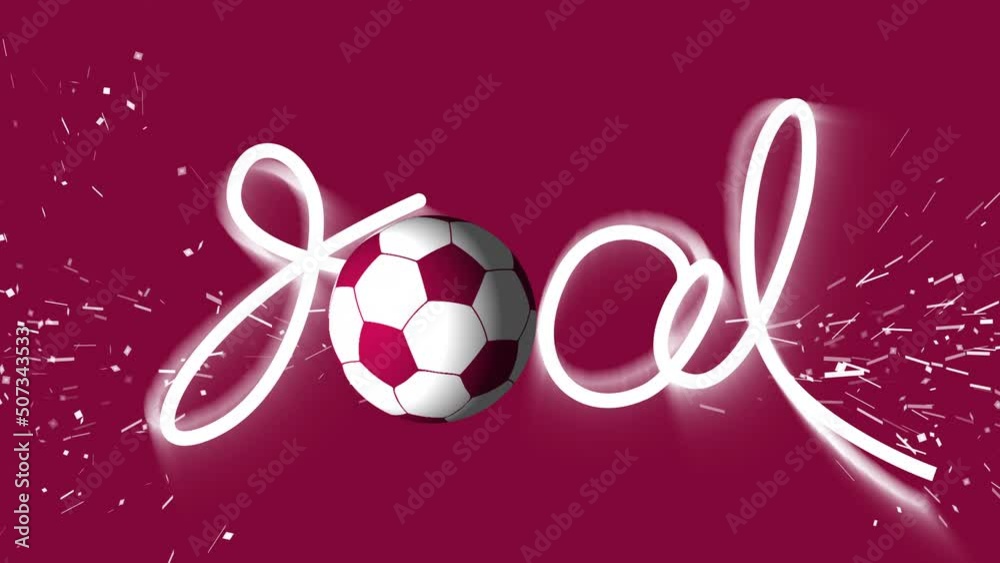 Football or Soccer ball using ‘Goal’ handwriting text animation ...