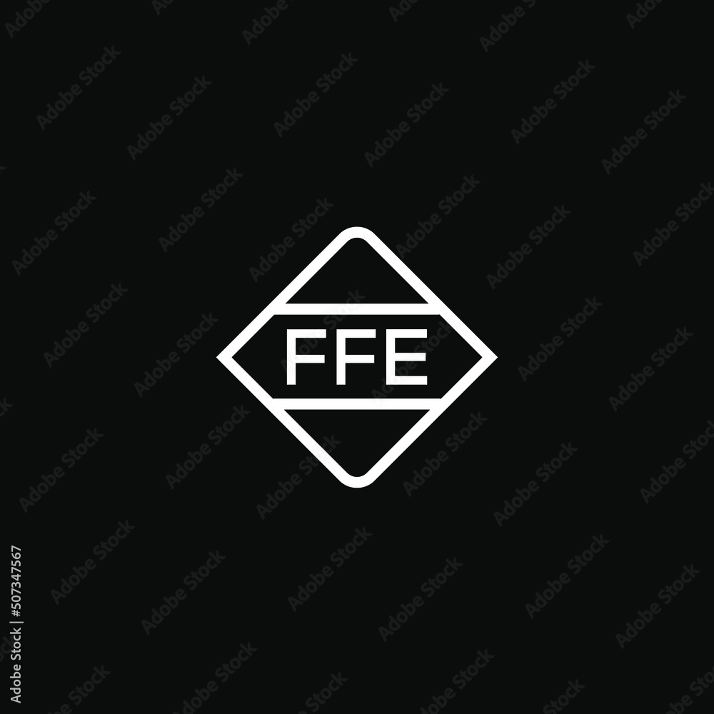 FFE letter design for logo and icon.FFE monogram logo.vector ...