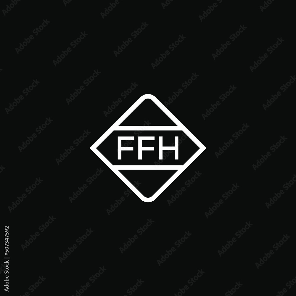 FFH letter design for logo and icon.FFH monogram logo.vector ...