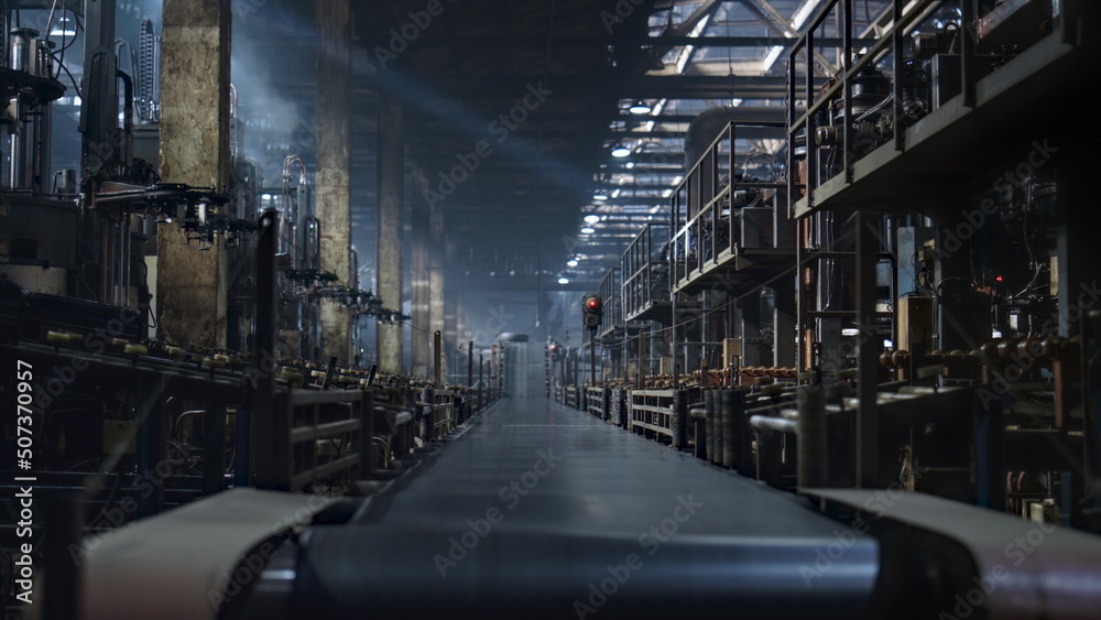 Tyre factory conveyor line producing rubber production at modern ...