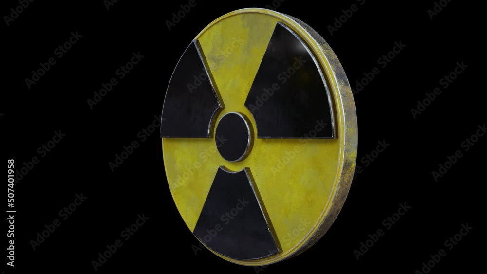 Radiation Symbol Detailed High Texture Quality Rotation In Seamless ...