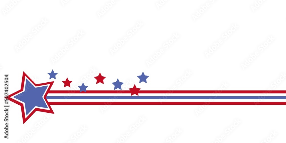 The stars and Stripes border illustration. Stars and Stripes concept ...
