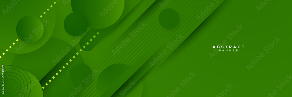 Green abstract banner background Stock Vector | Adobe Stock