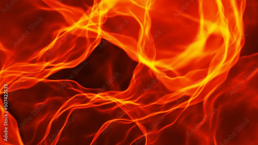 Fire flames texture background, realistic abstract orange flames ...