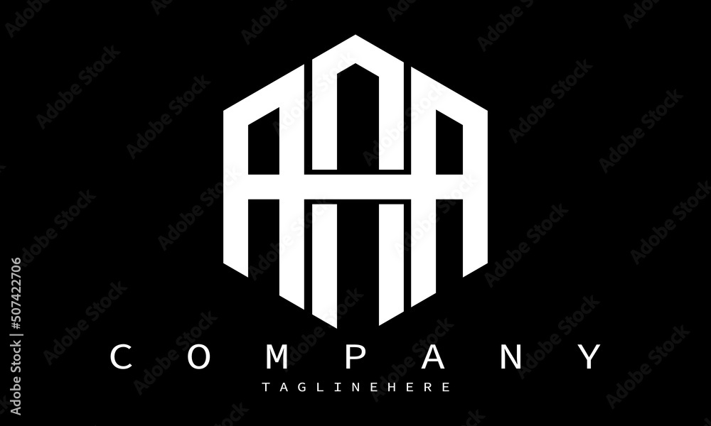 Letter AAA simple logo icon design vector. simple hexagon logo vector ...