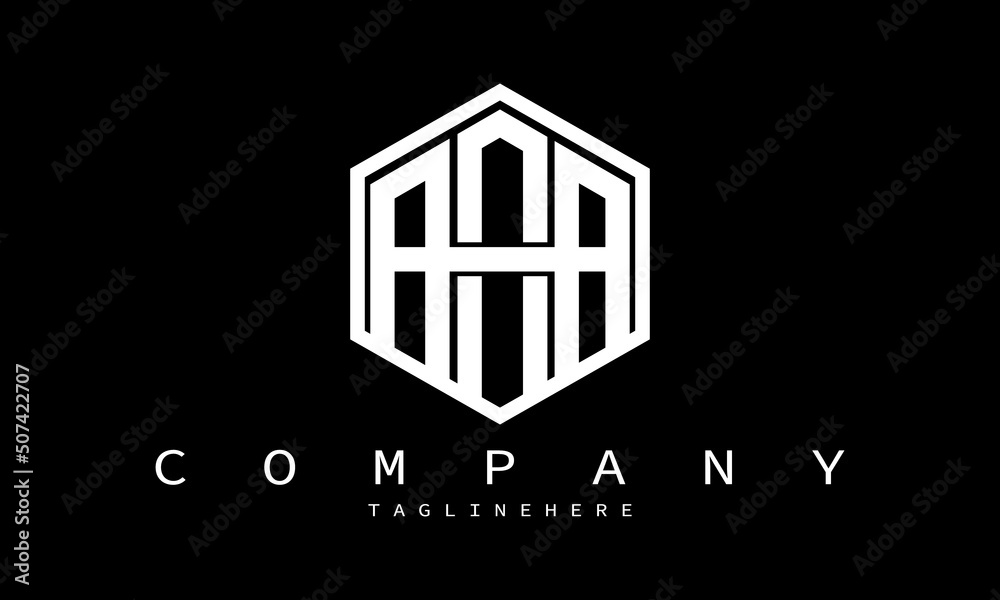 Letter AAA simple logo icon design vector. simple hexagon logo vector ...