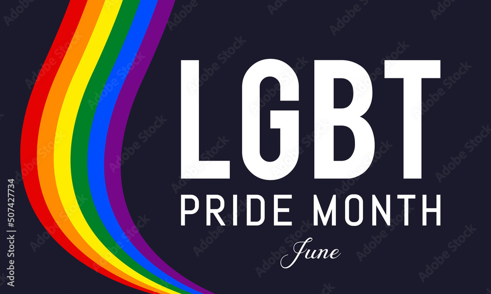 LGBTQ pride month in june in every year. Rainbow sign pride community ...