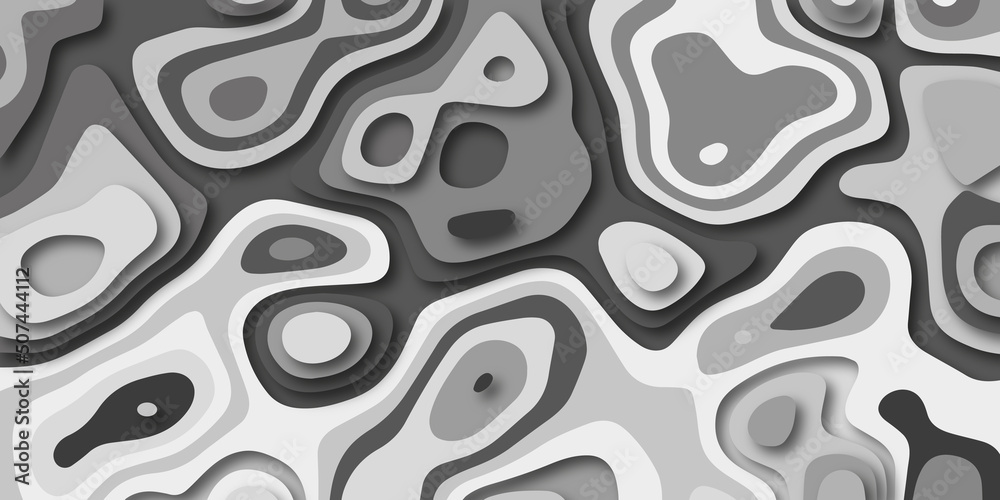 3D papercut layers, paper cut vector art background banner texture ...