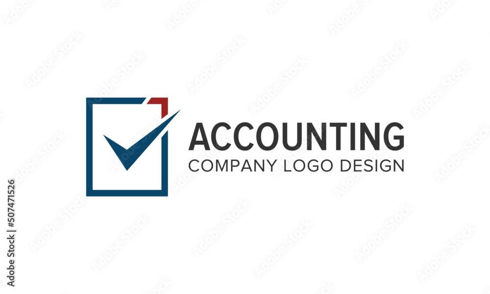 book with check mark for accounting stock market analytic vector logo ...