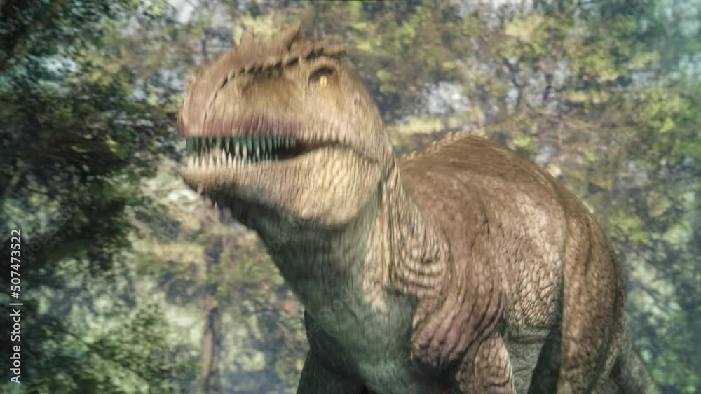 Giganotosaurus Walks Close up 3D Rendering Animation Dinosaurs 4K Cgi ...