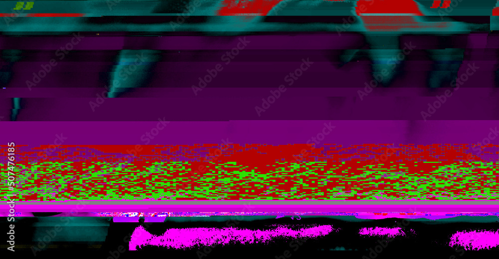 Abstract corrupted graphics and psychedelic colors unique digital ...