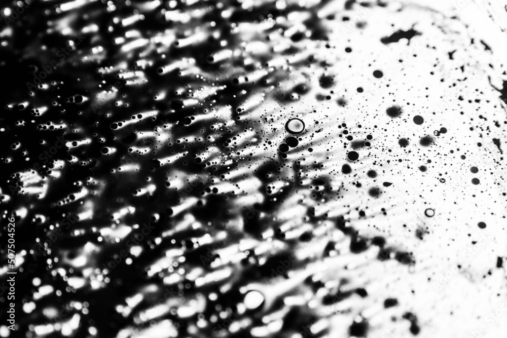 Black And White Abstract Fluid Texture Stock Photo | Adobe Stock