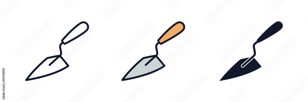 trowel icon symbol template for graphic and web design collection logo vector illustration Stock ...