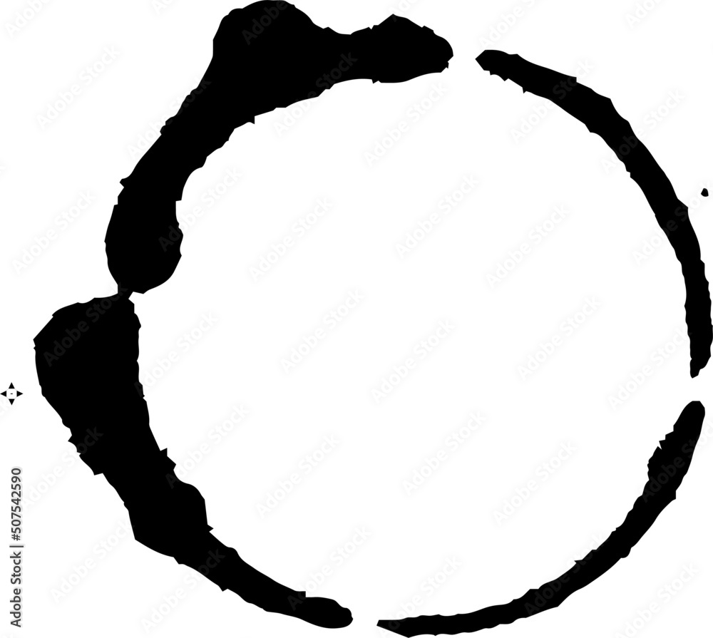 Coffee Stain Stamp Texture Stock Illustration | Adobe Stock