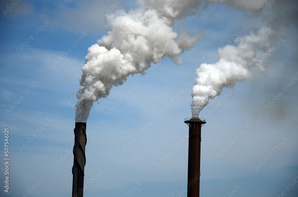 Foto de co2 emissions from industrial processes contribute to The ...