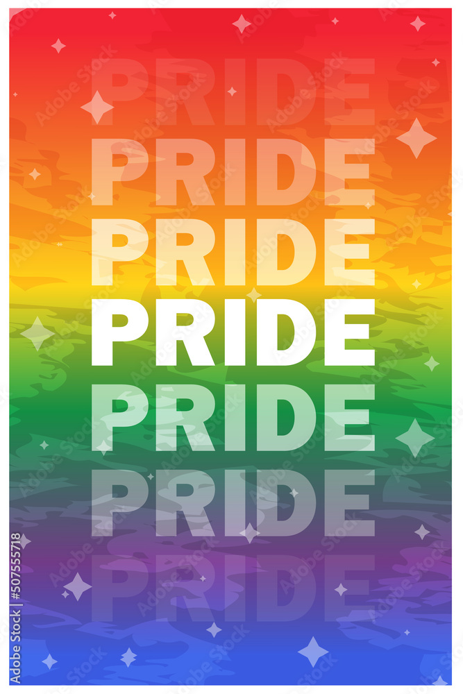 LGBT Pride Month Decorative Poster Stock Vector | Adobe Stock