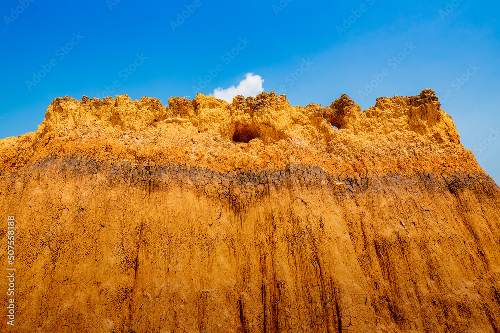 Lalu is a natural phenomenon caused by soil collapse. Stock Photo ...