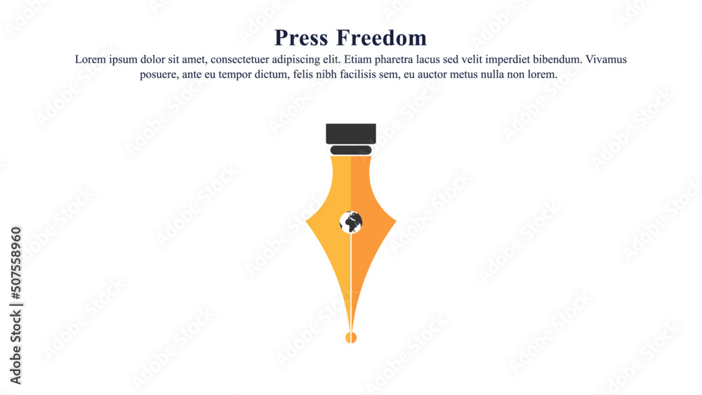Visual illustration of press freedom. Stock Vector | Adobe Stock