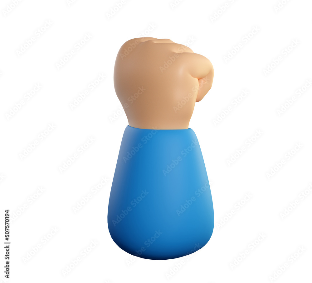 Human hand fist gesture. Power, fight, protest or strenght concept ...