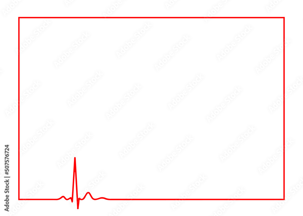 Ecg heart beat line frame icon symbol. Health hospital sport logo sign ...