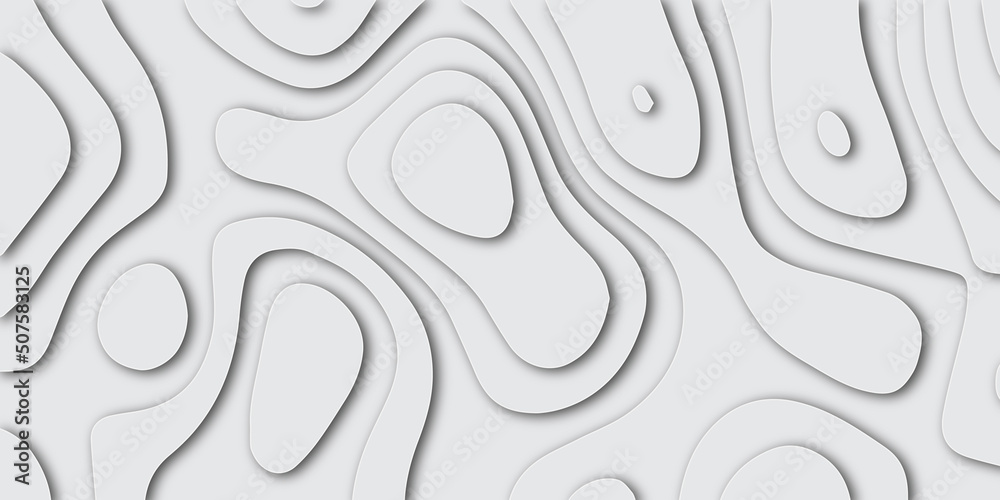 Abstract Background Vector Pattern In Illustration Paper Cut Vector
