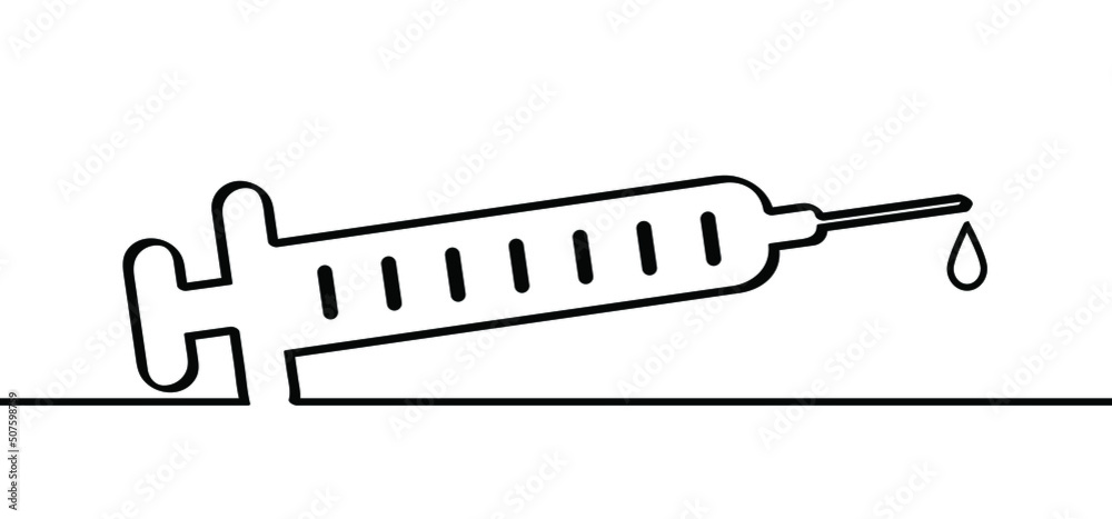 Needle spiking line pattern icon or pictogram. People, person are ...