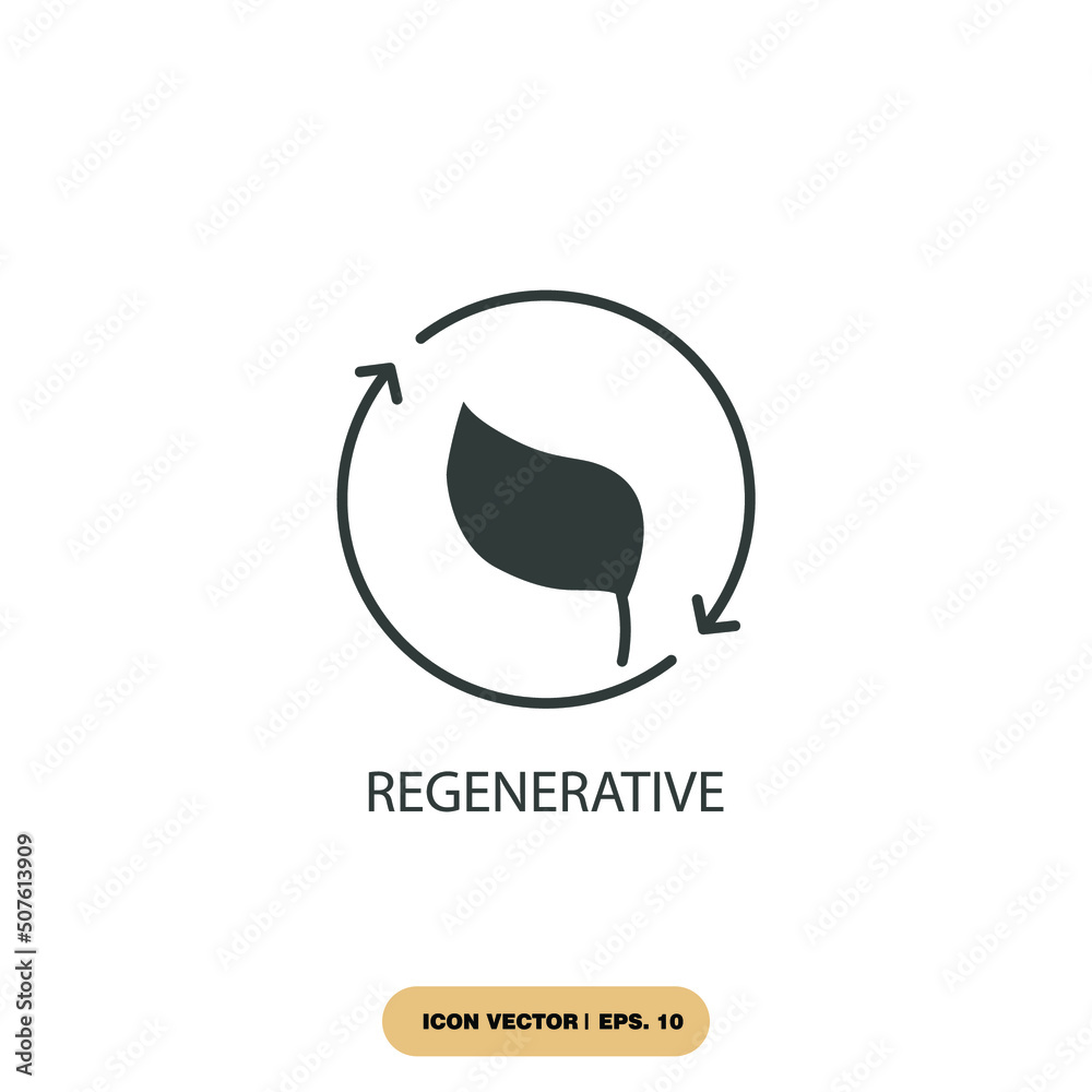 regenerative icons symbol vector elements for infographic web Stock ...
