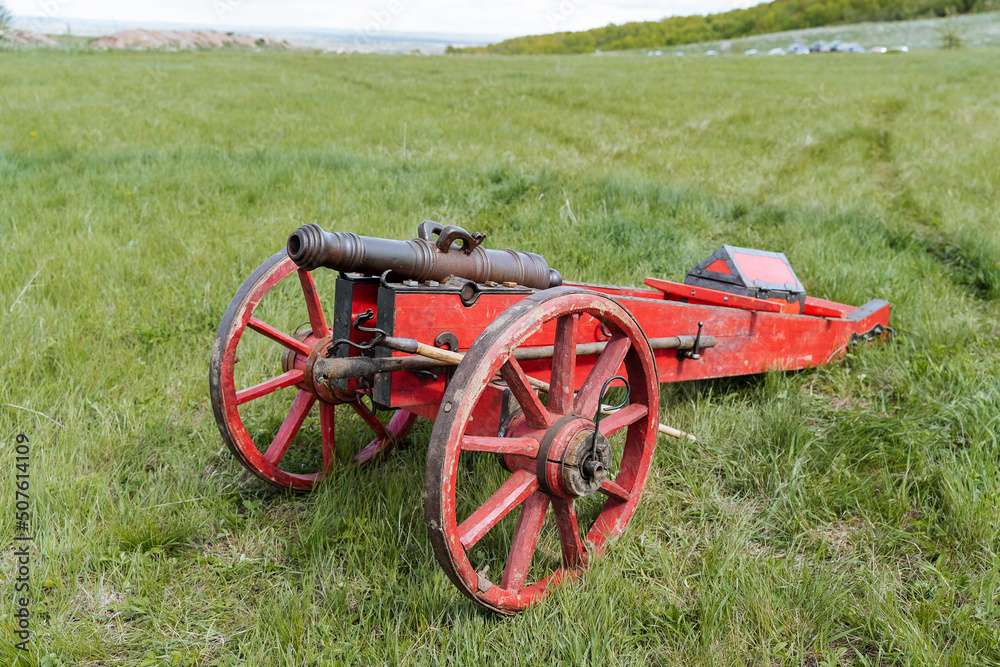 Medieval cannon, cast gun of the ancient world, Lithuanian artillery of ...