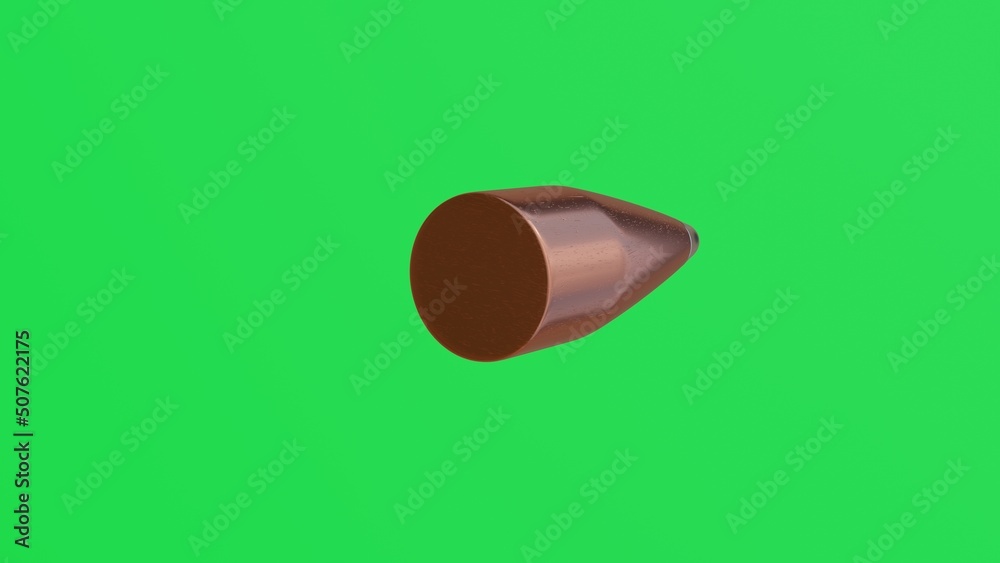 Bullet flies on chromakey background. Gun shot. Green screen. Stock ...