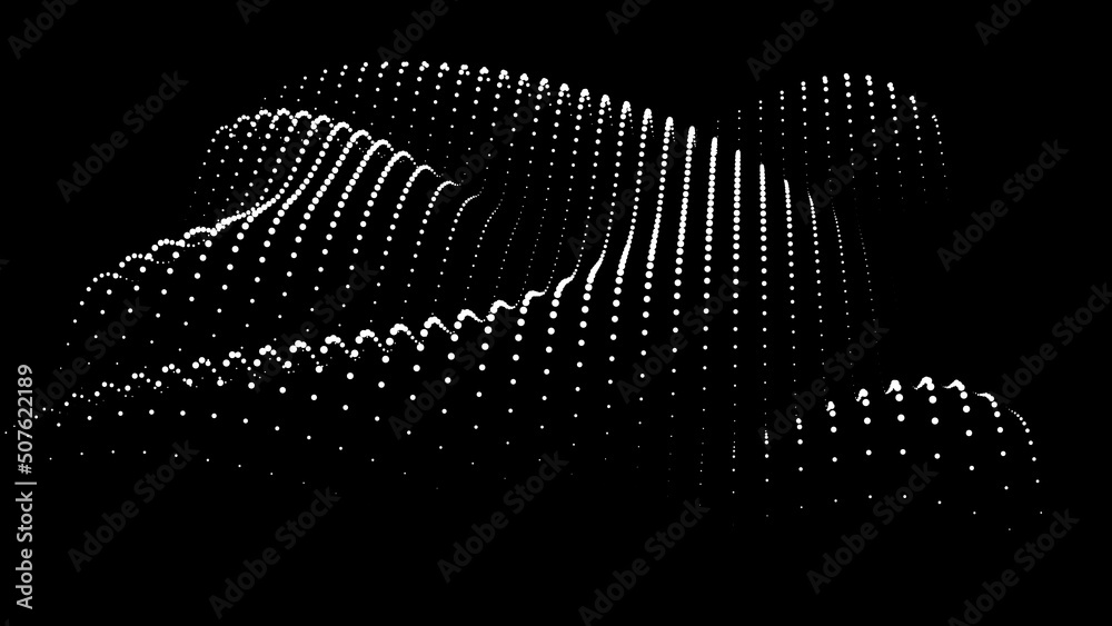 Sinusoidal formula distortion sine wave and waveform. Graph of a 3d ...