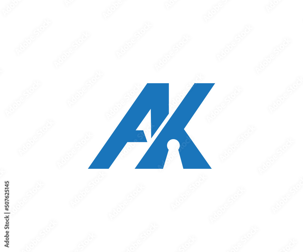 ak logo design svg format Stock Vector | Adobe Stock