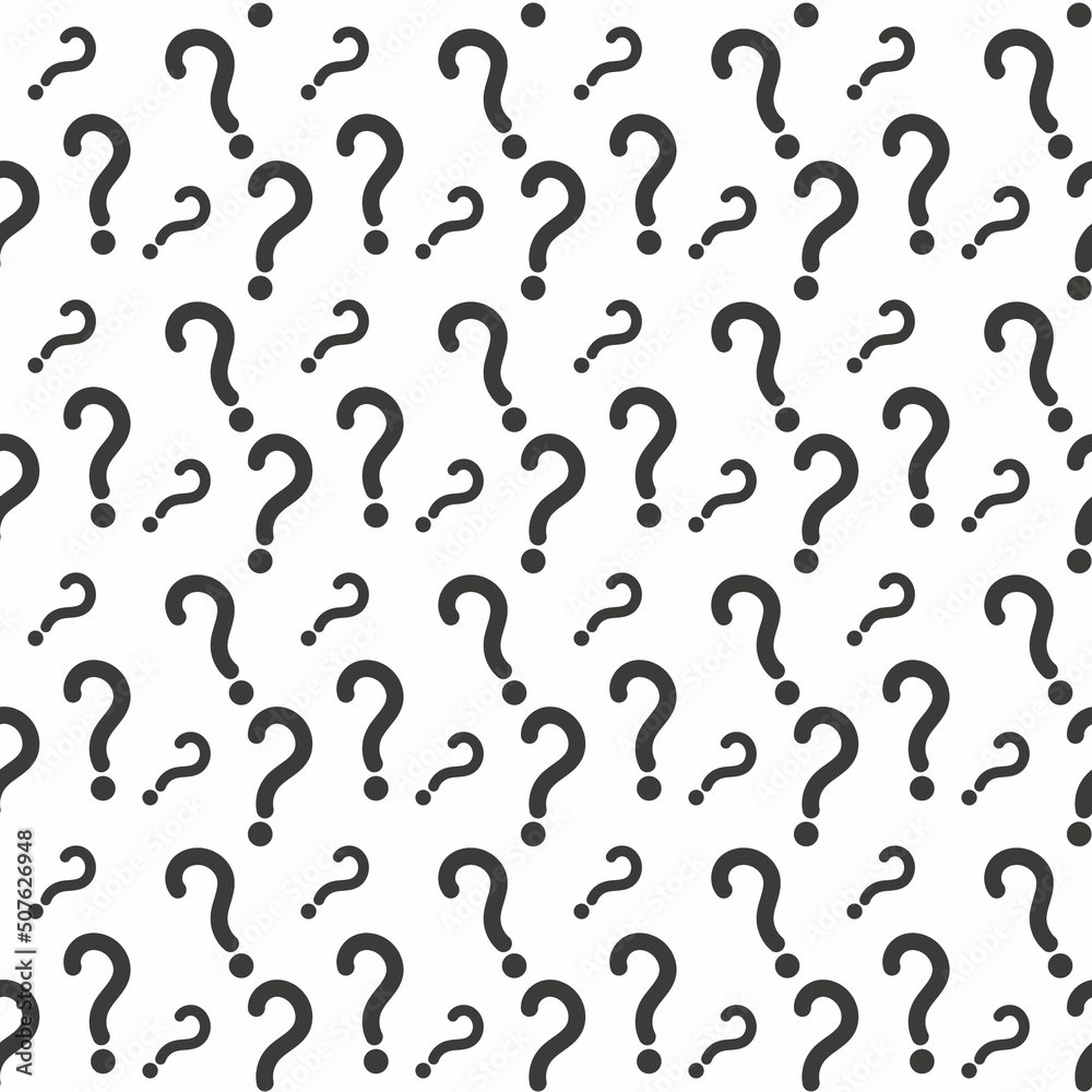 Question mark seamless pattern . Vector seamless pattern with question ...