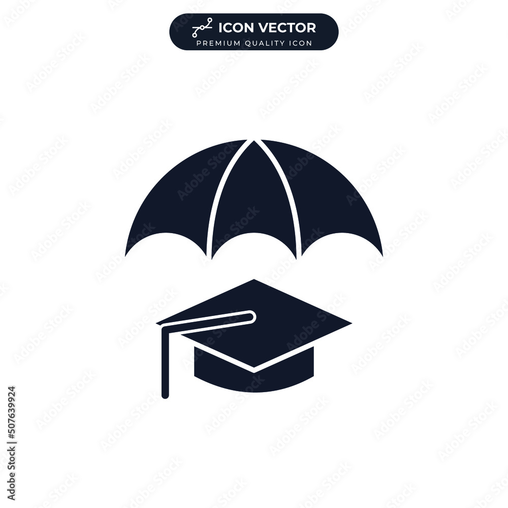 education insurance icon symbol template for graphic and web design ...