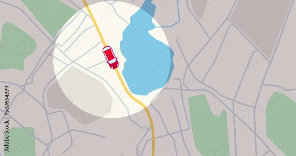 GPS tracking navigation concept. Map GPS-navigation system. Smartphone ...